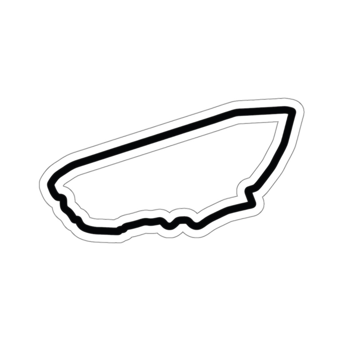Le Mans Circuit De La Sarthe Track Outline Kiss Cut Stickers Etsy