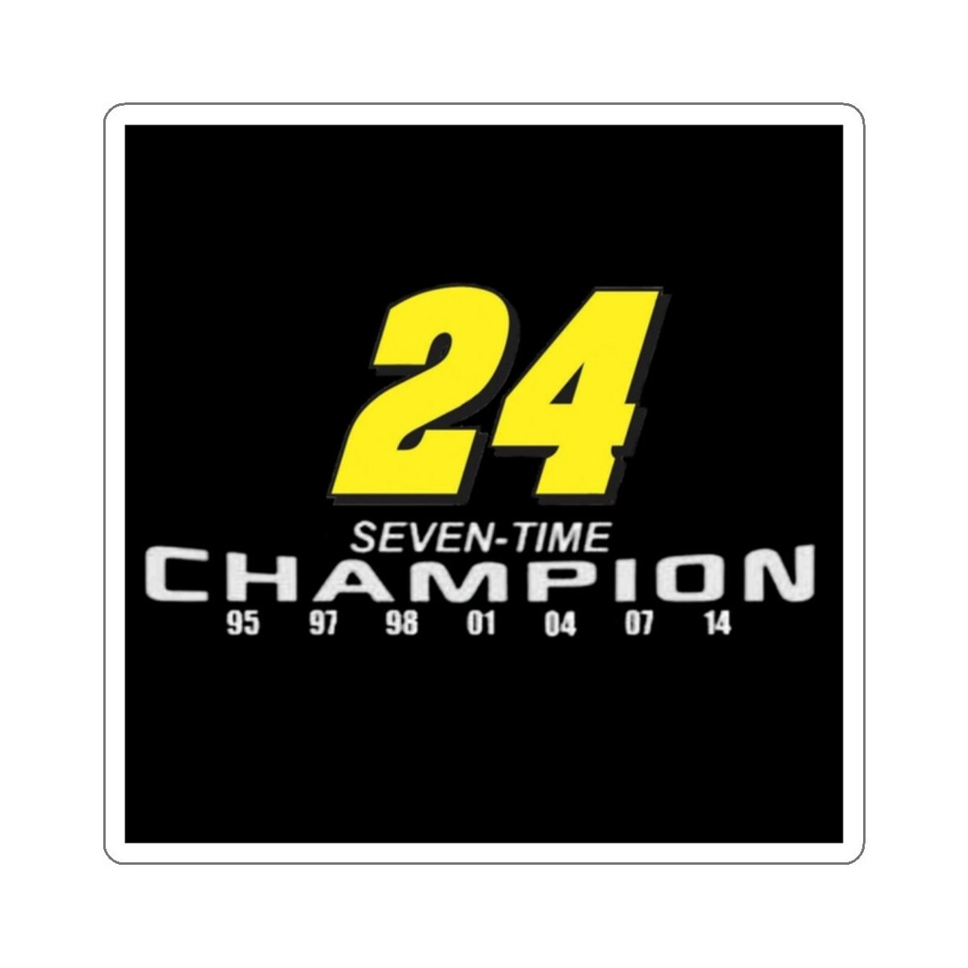 Jeff Gordon 7 Time Champion Kiss-cut Stickers - Etsy
