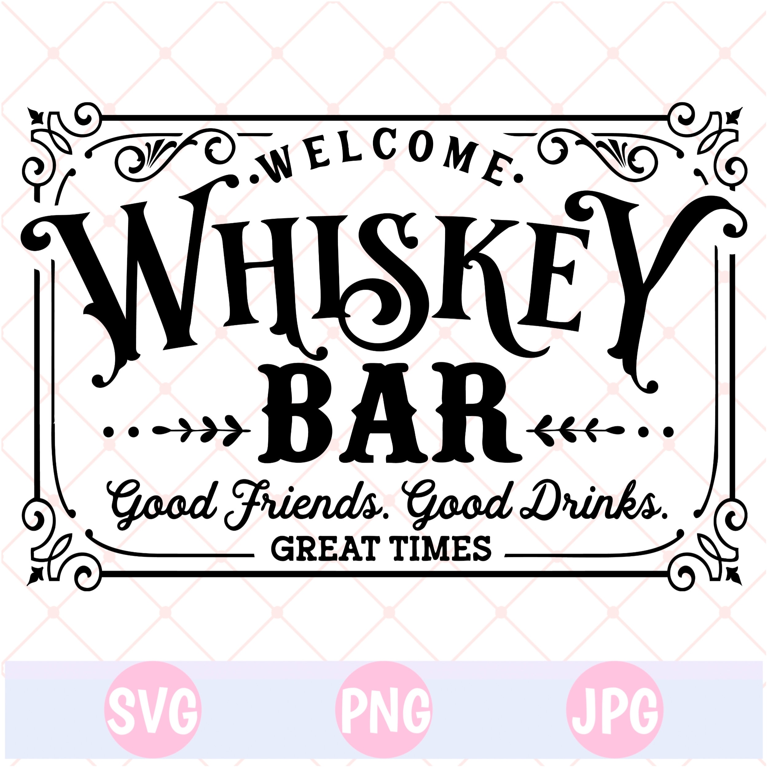 Whiskey Bar SVG PNG Whiskey Svg Cricut Svg Vector File - Etsy Australia