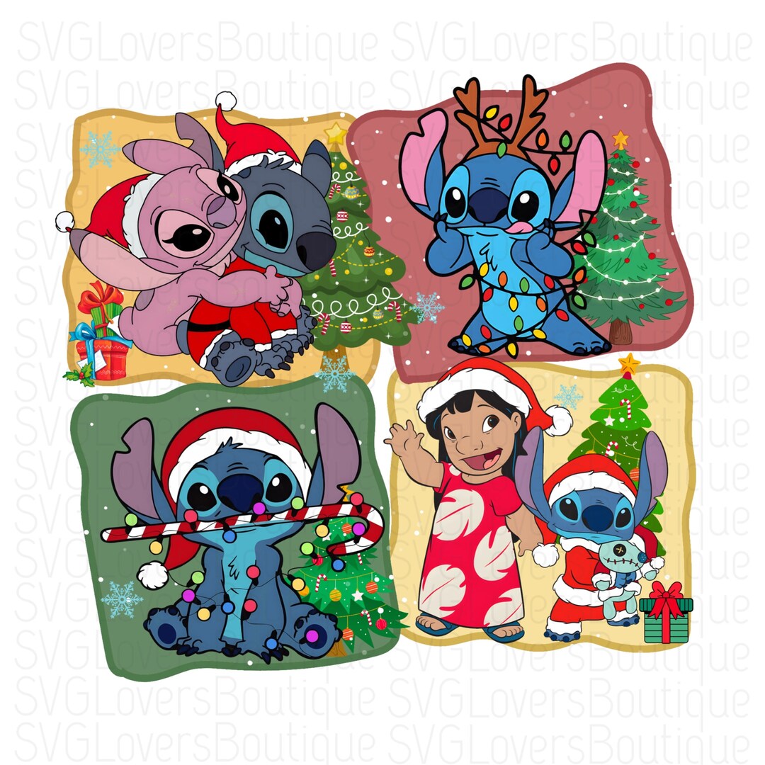 Santa Stitch Christmas Mode on Png Layered Xmas Stitch Png - Etsy Australia