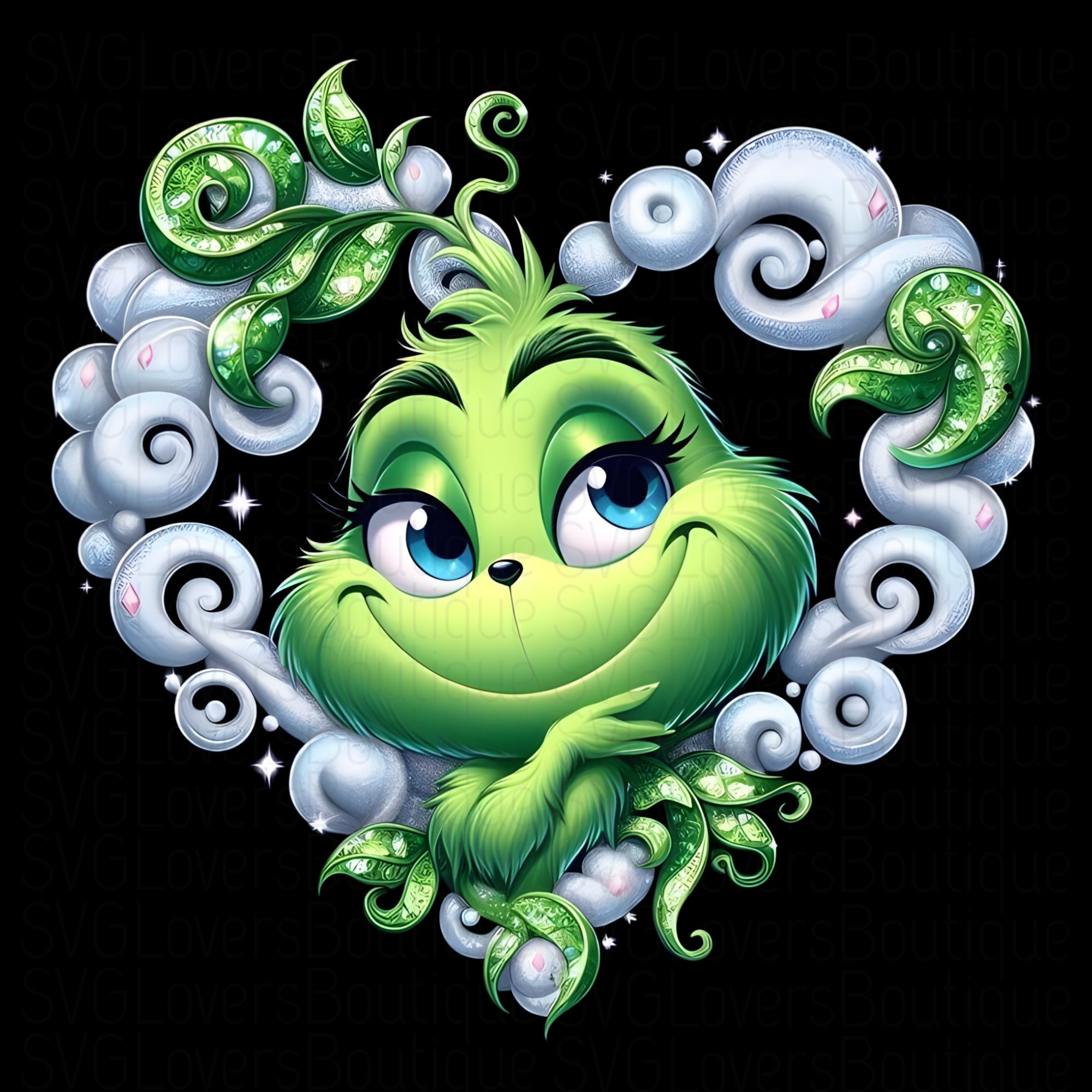 Lady Grinch Png Cute Grinch Png Baby Grinch PNG CUSTOMS - Etsy