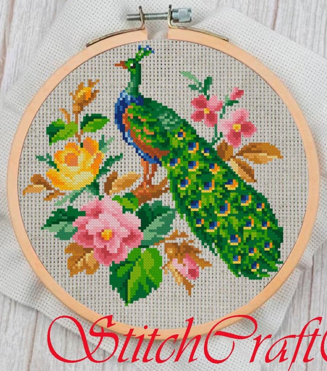Vintage Cross Stitch Pattern: 19th Century Sampler Birds & Flowers (PDF ...