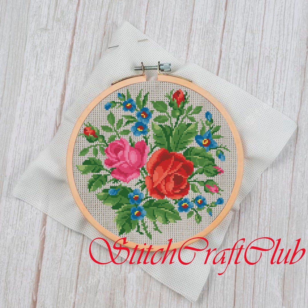 Vintage Cross Stitch Pattern PDF Counted Sampler Mini - Etsy