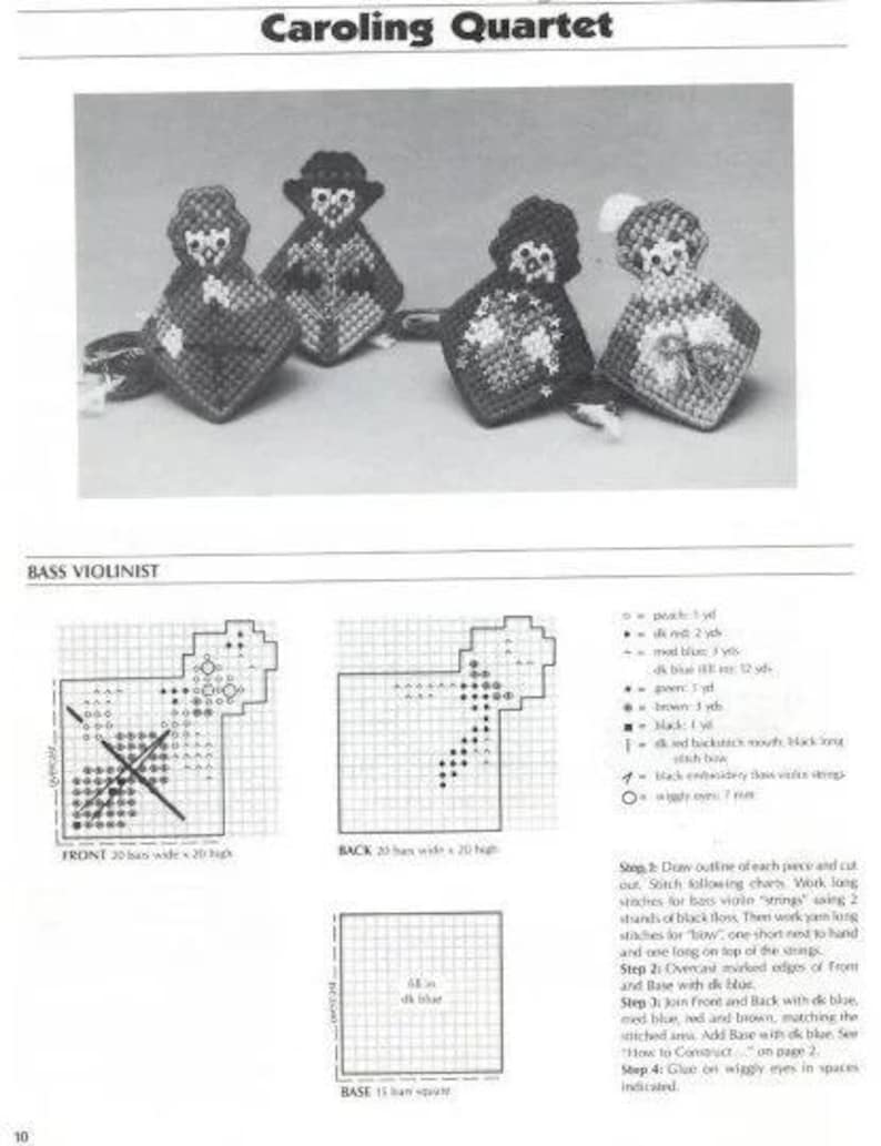PDF Vintage Plastic Canvas Pattern Christmas Squeezums - Etsy