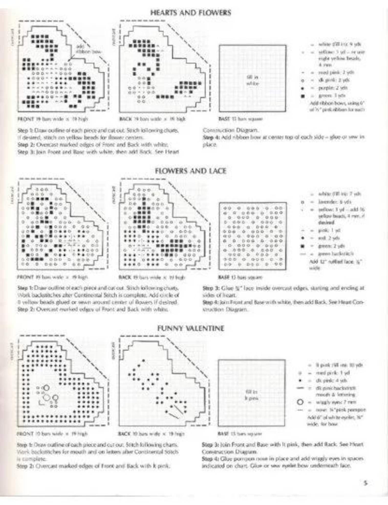 PDF Vintage Plastic Canvas Pattern - Squeezums - Etsy