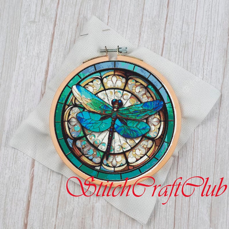 Stained Glass Cross Stitch Pattern PDF Counted Modern - Etsy