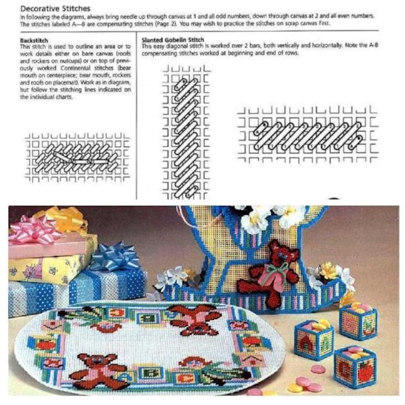 PDF Vintage Plastic Canvas Pattern - Celebrations - Etsy