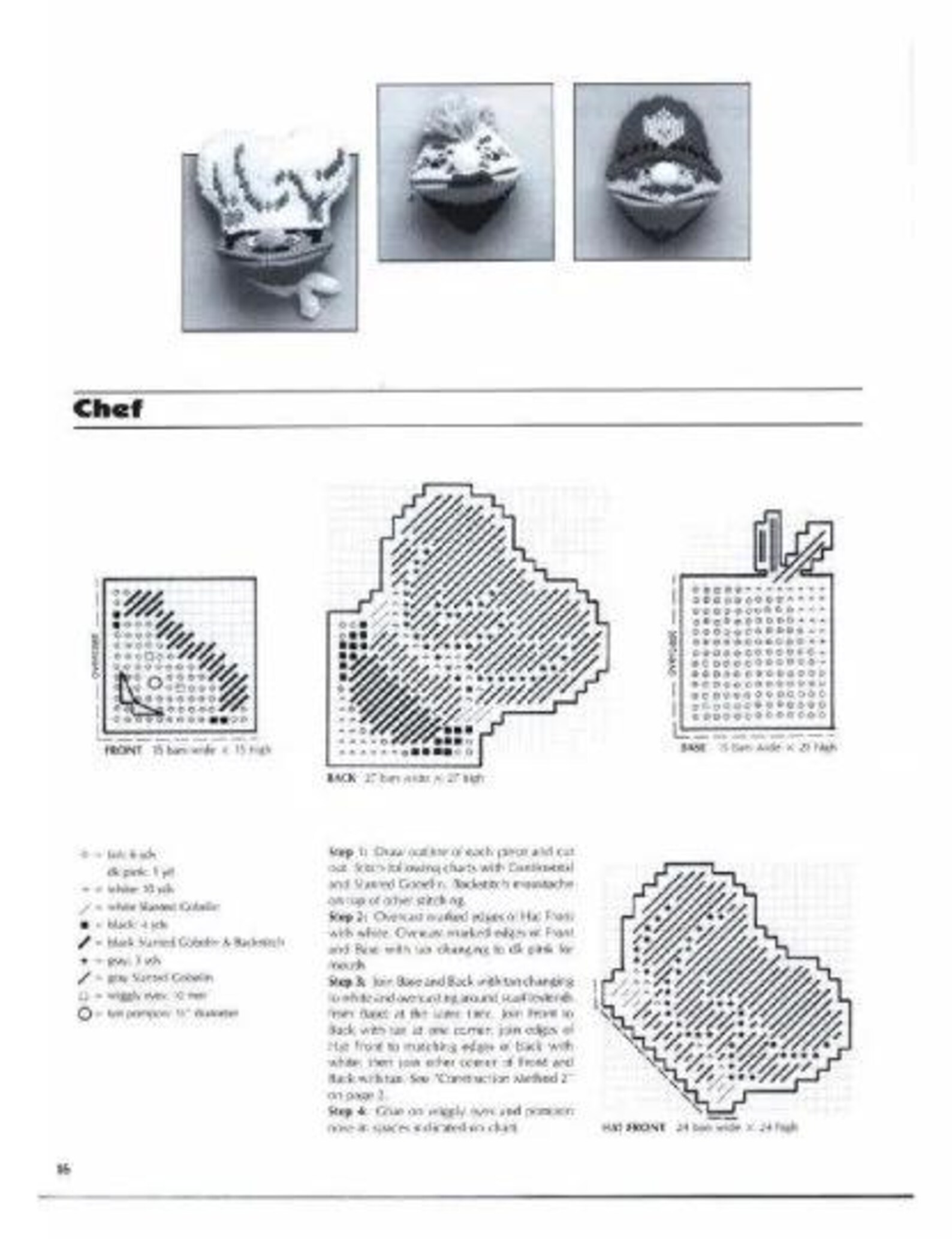 PDF Vintage Plastic Canvas Pattern - Squeezums Folks - Etsy