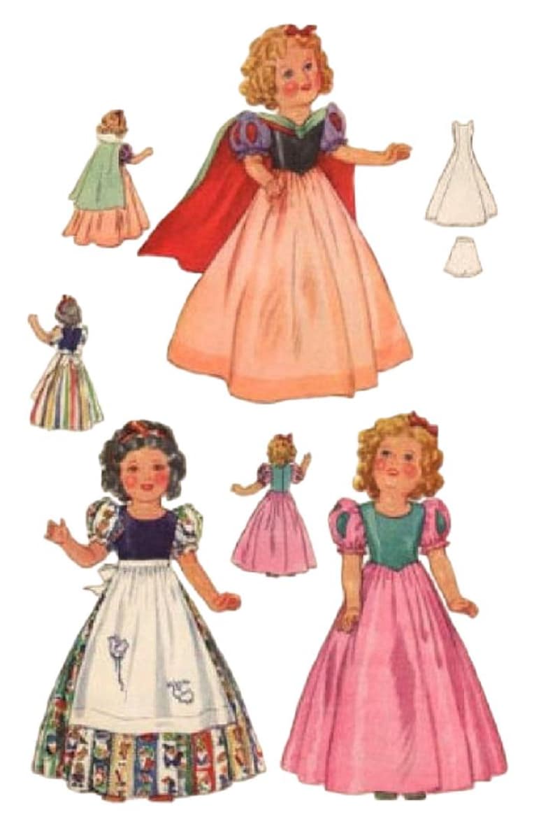 Vintage Sewing Pattern Dolls 16" Wardrobe Clothes for Dolls Mccall 579 ...