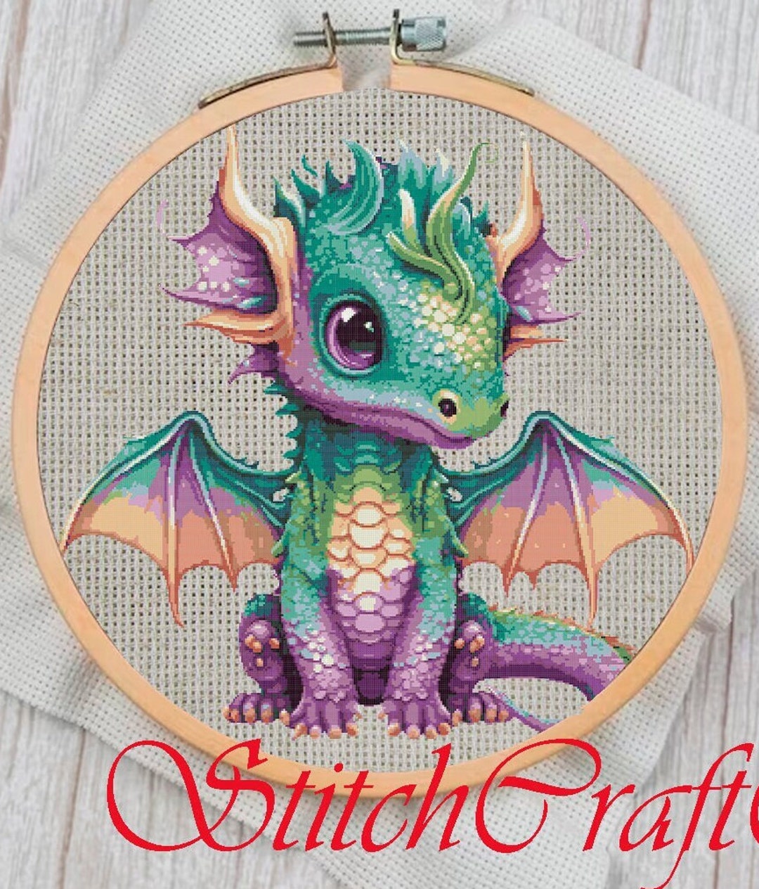 Fantasy Cross Stitch Pattern PDF - Counted Embroidery - Rainbow Cute ...