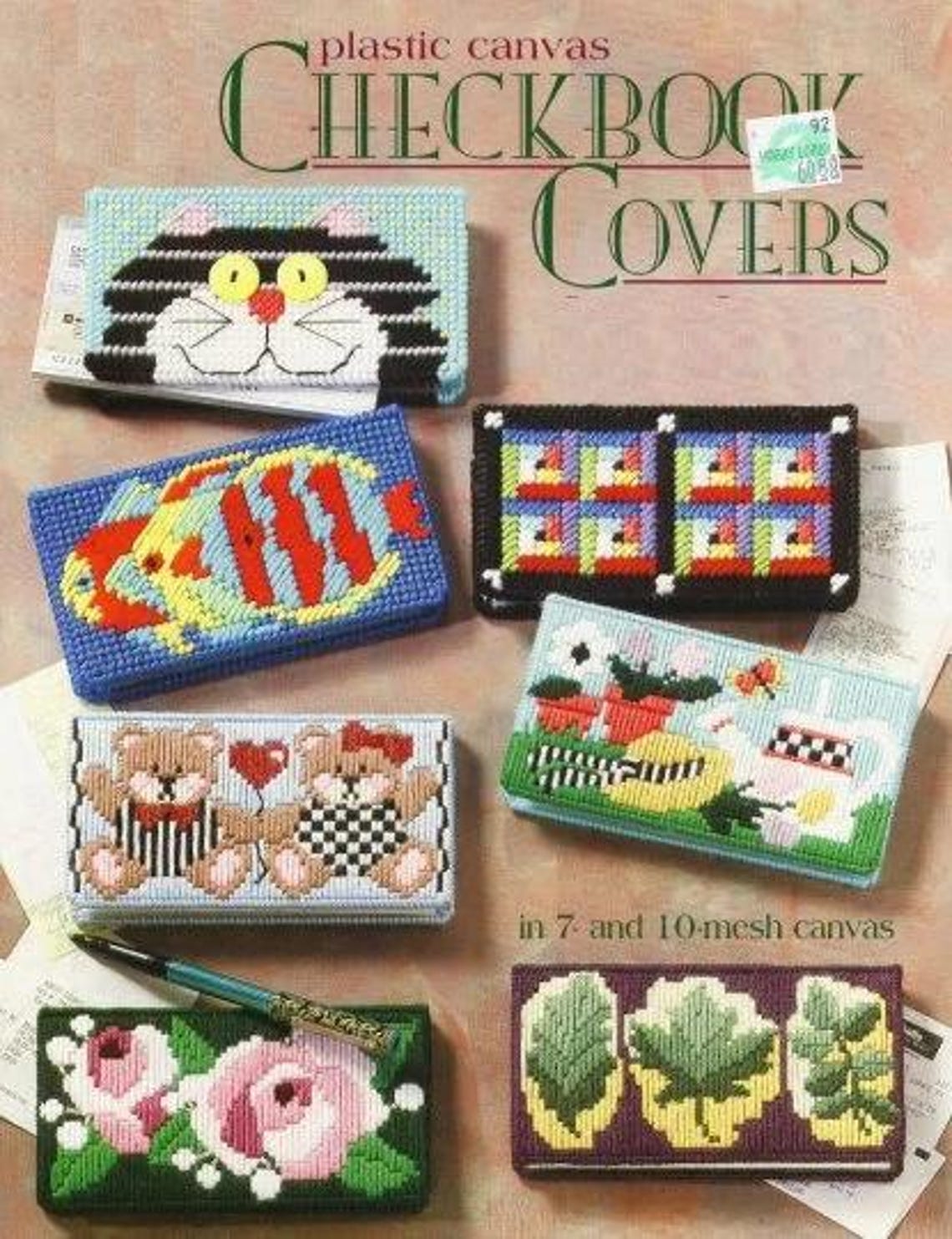 PDF Vintage Plastic Canvas Pattern - Checkbook Covers - Etsy