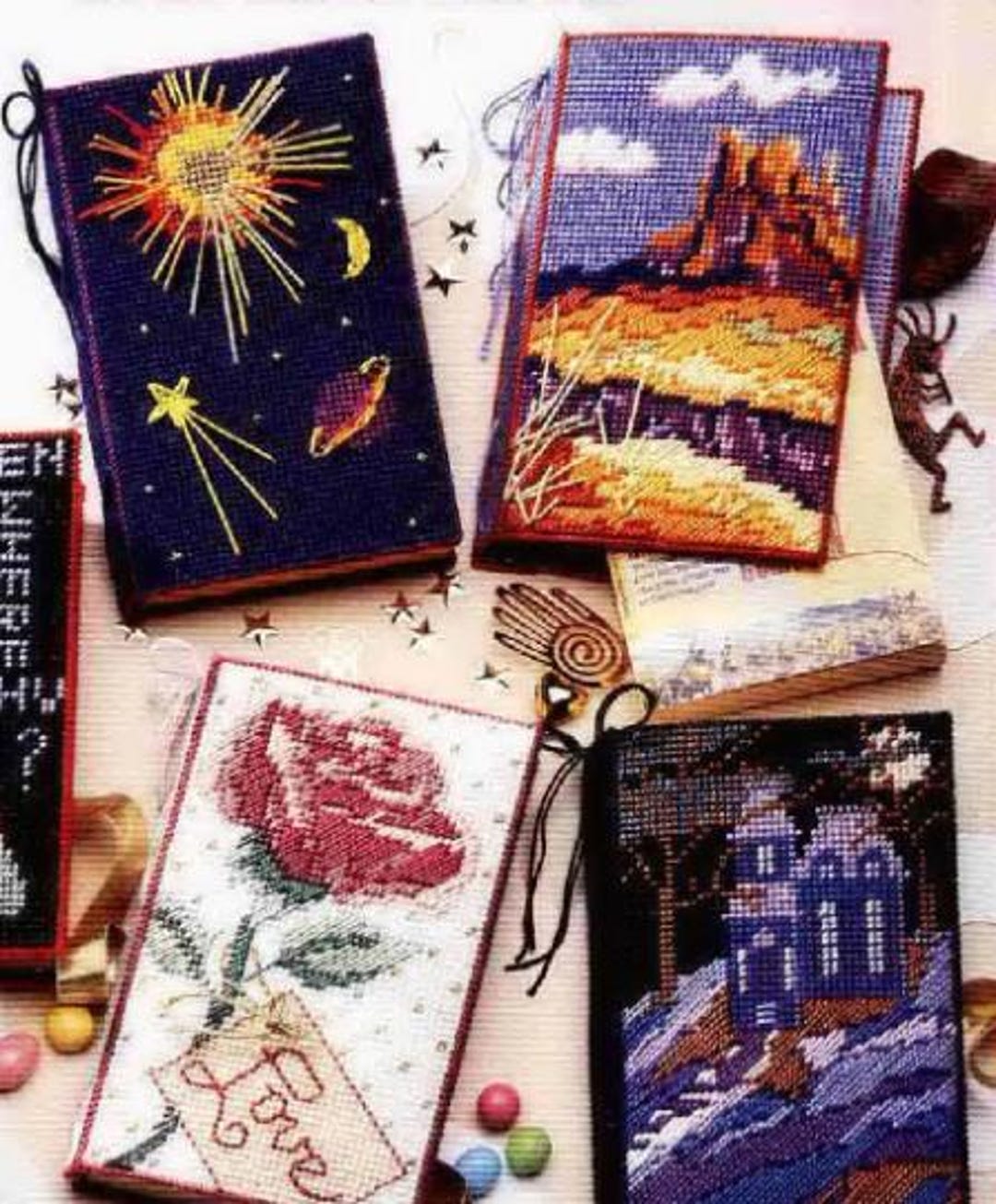 PDF Vintage Plastic Canvas Pattern - Book Covers - Etsy