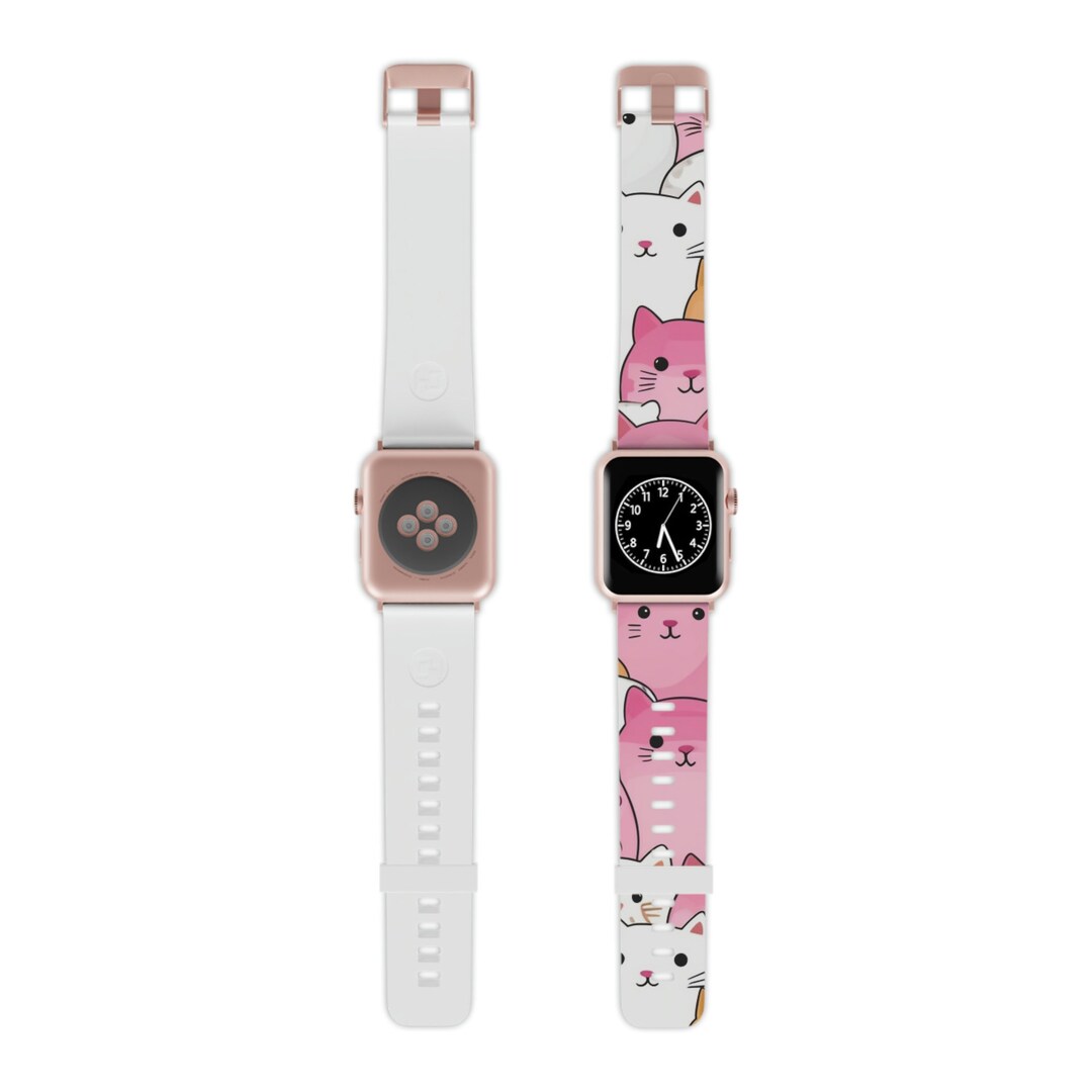 Kitty Cute Cat Watch Band for Apple Watch Compatible With Apple Watch ...