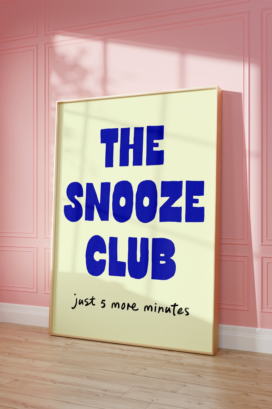 The Snooze Club Art Print, Trendy Wall Art, Printable Wall Art, Bedroom ...