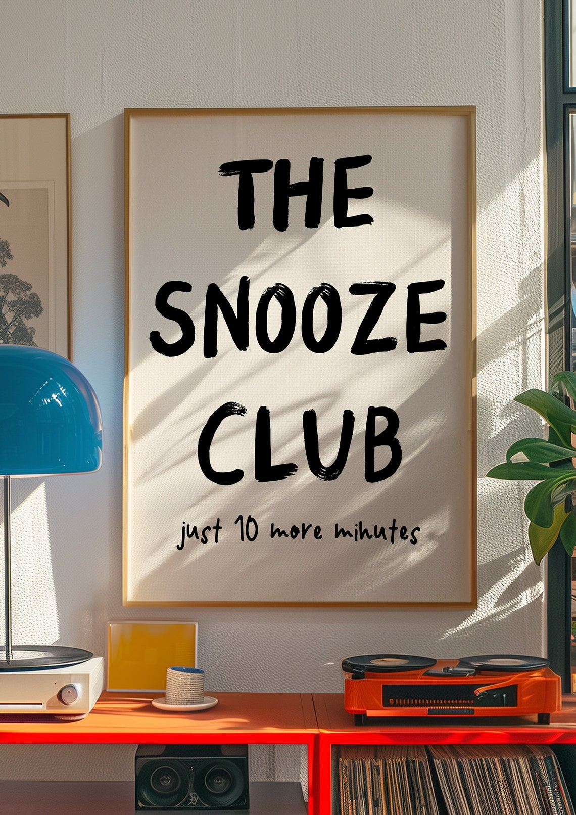 The Snooze Club Art Print, Trendy Wall Art, Printable Wall Art, Bedroom ...