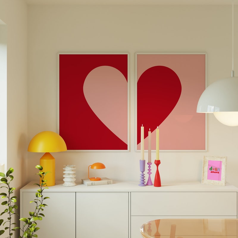Heart Wall Art - Etsy