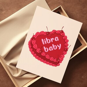 Libra Baby Art Print, Libra Poster, Libra Printable Art, Zodiac Libra ...