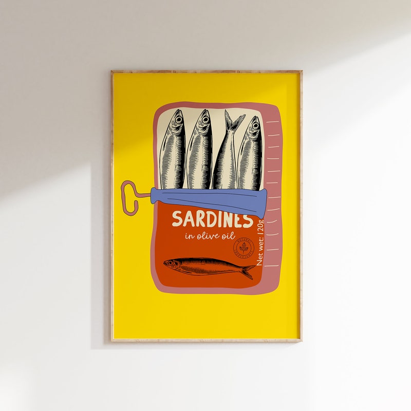 Sardine Print - Etsy UK