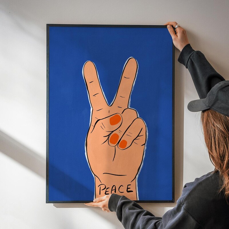 Peace Sign Print - Etsy
