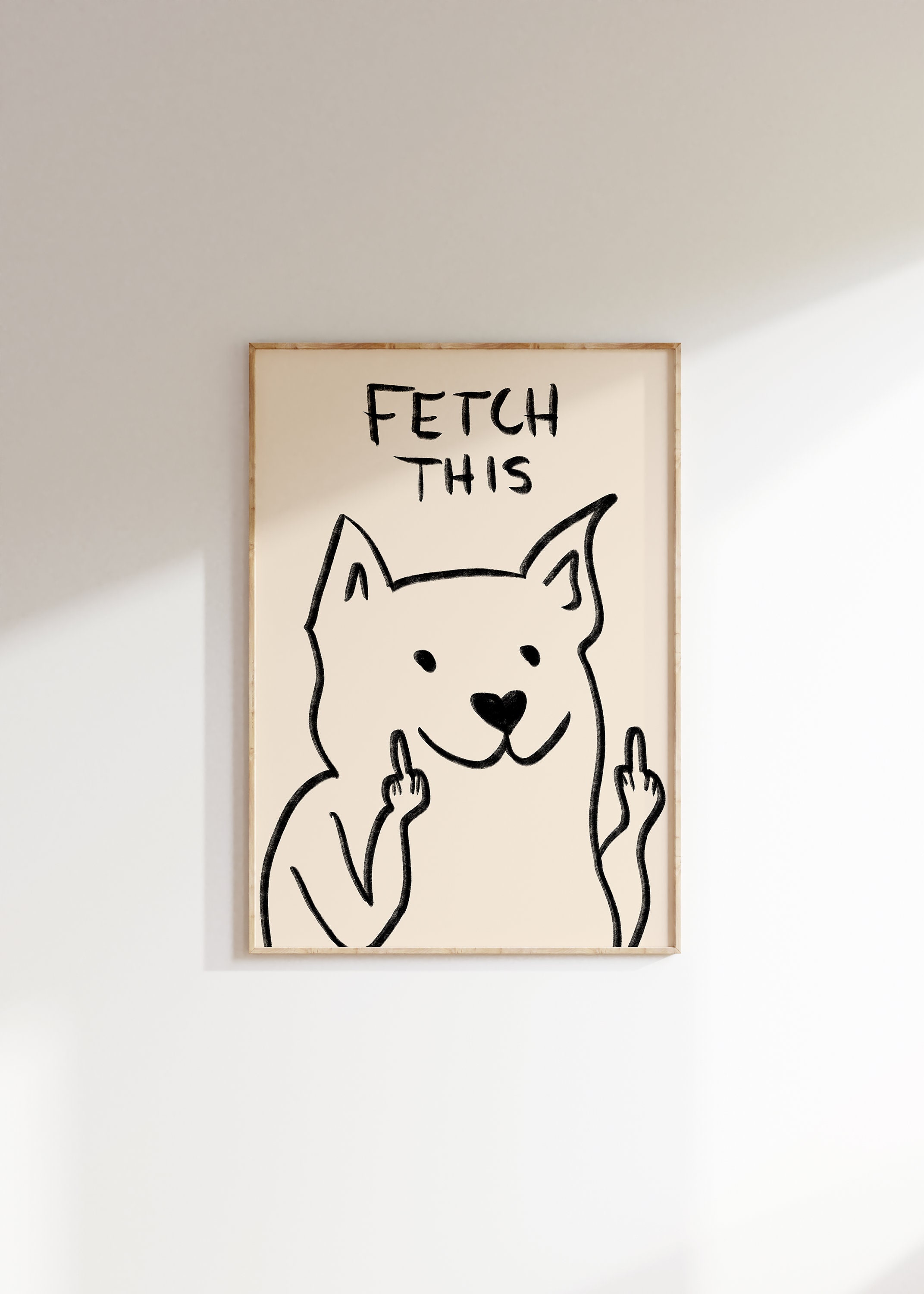 Fetch This Dog Art Print, Fetch This Poster, Printable Wall Art, Y2k ...