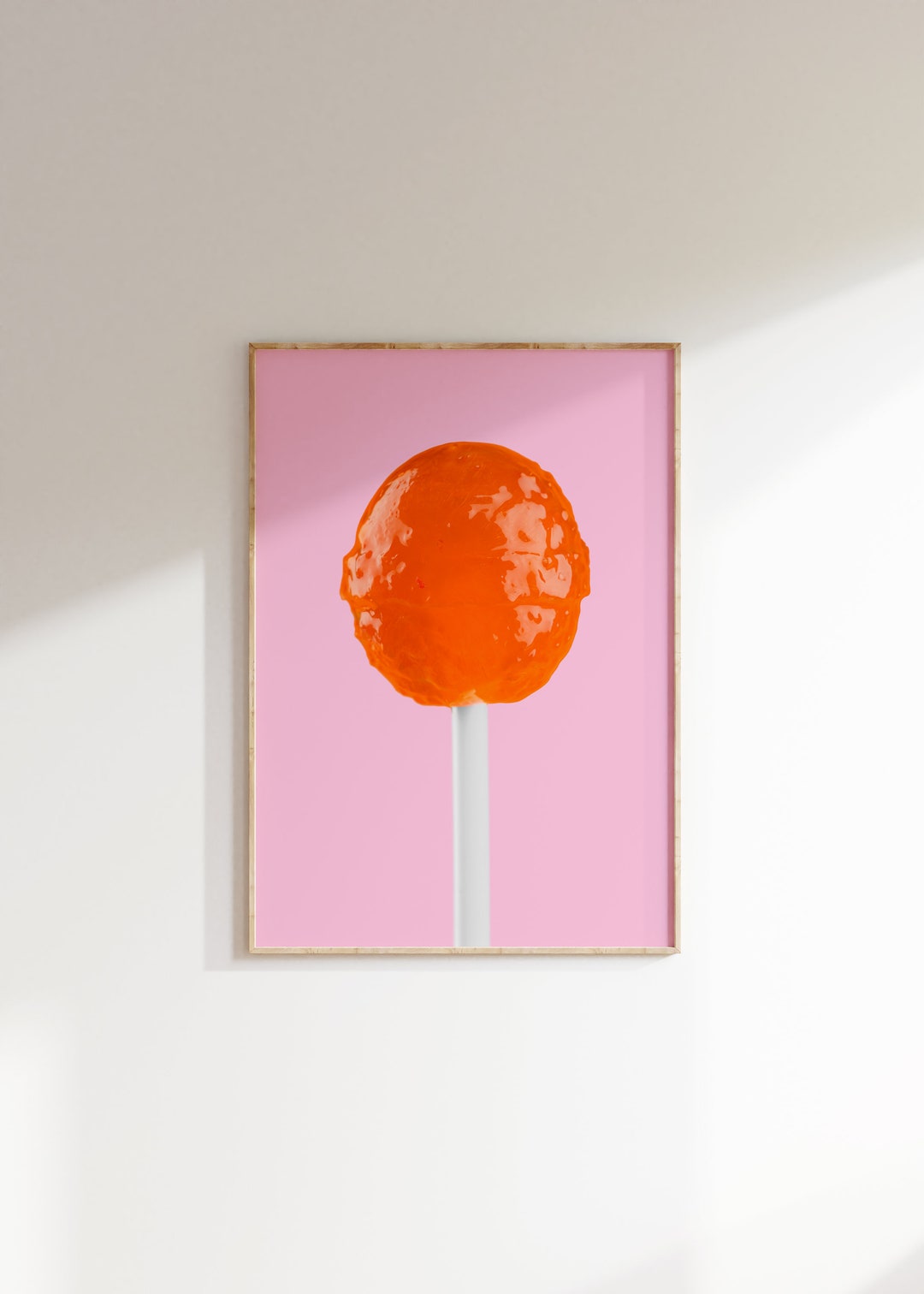 Lollipop Wall Art Print, Lollipop Poster, Danish Pastel Decor, Dopamine ...