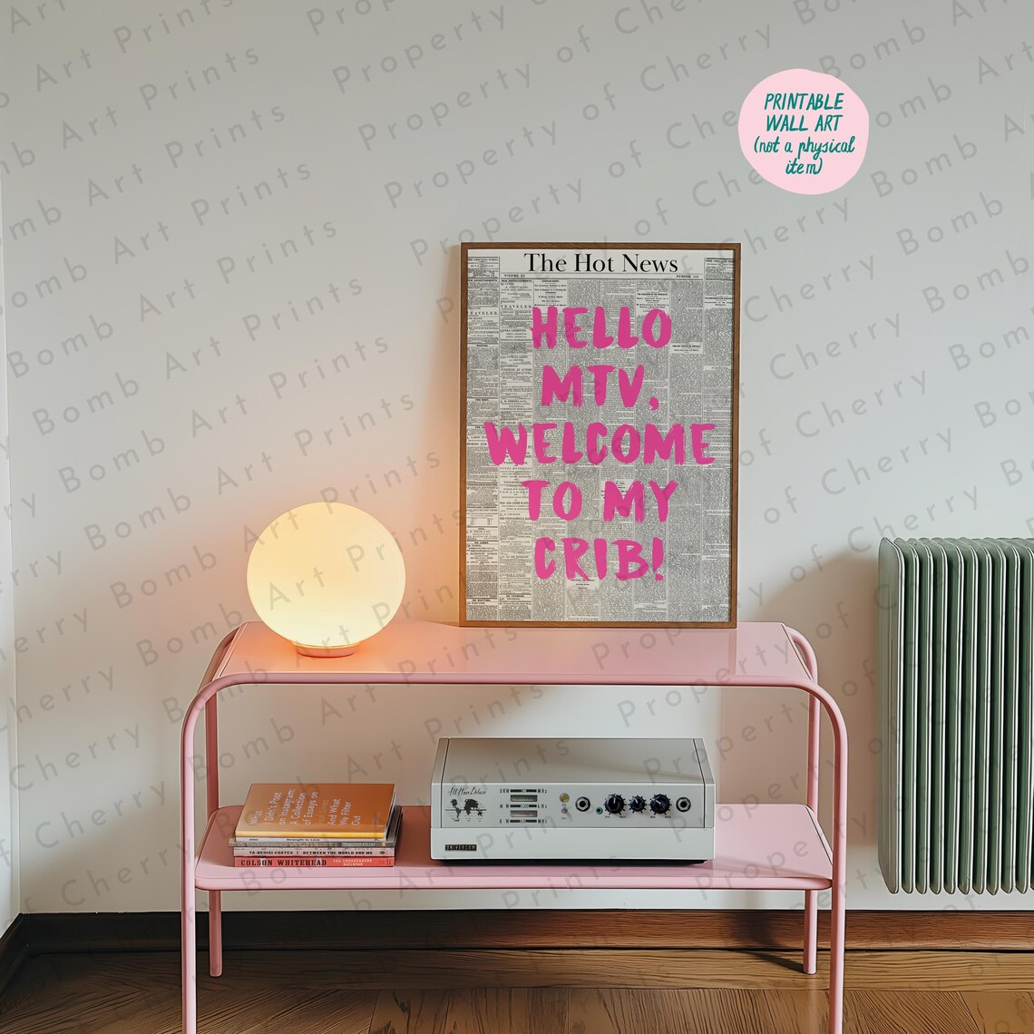 Hello MTV Newspaper Art Print, Trendy Quote (digital Download) - Etsy