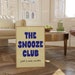 The Snooze Club Art Print, Trendy Wall Art, Printable Wall Art, Bedroom ...