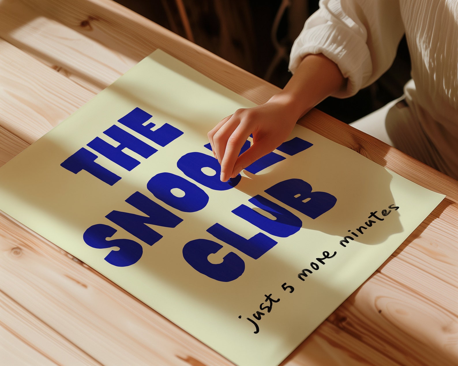 The Snooze Club Art Print, Trendy Wall Art, Printable Wall Art, Bedroom ...