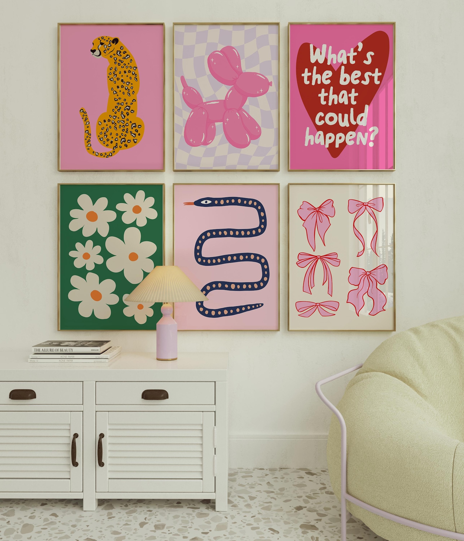 Fun Gallery Digital Prints, Set of 12, Dopamine Maximalist Eclectic ...