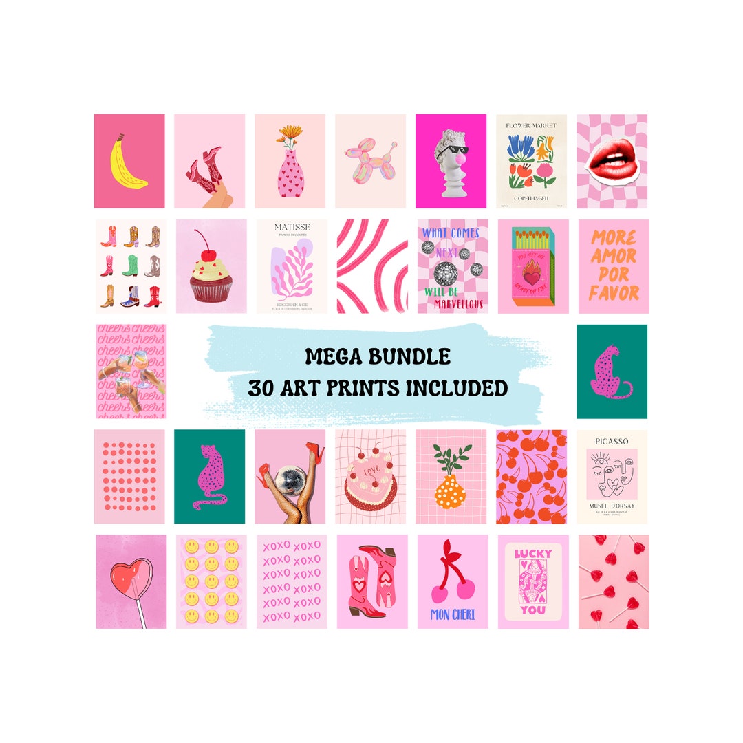MEGA BUNDLE Gallery Wall Art, Eclectic Bundle Set, Maximalistic Wall ...