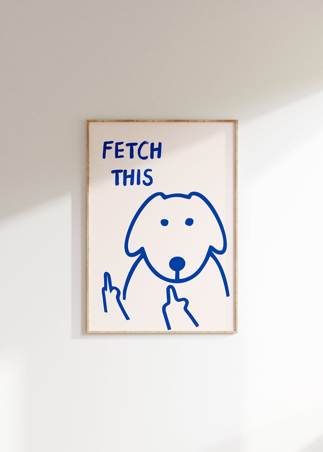 Fetch This Dog Art Print, Fetch This Poster, Printable Wall Art, Y2k ...