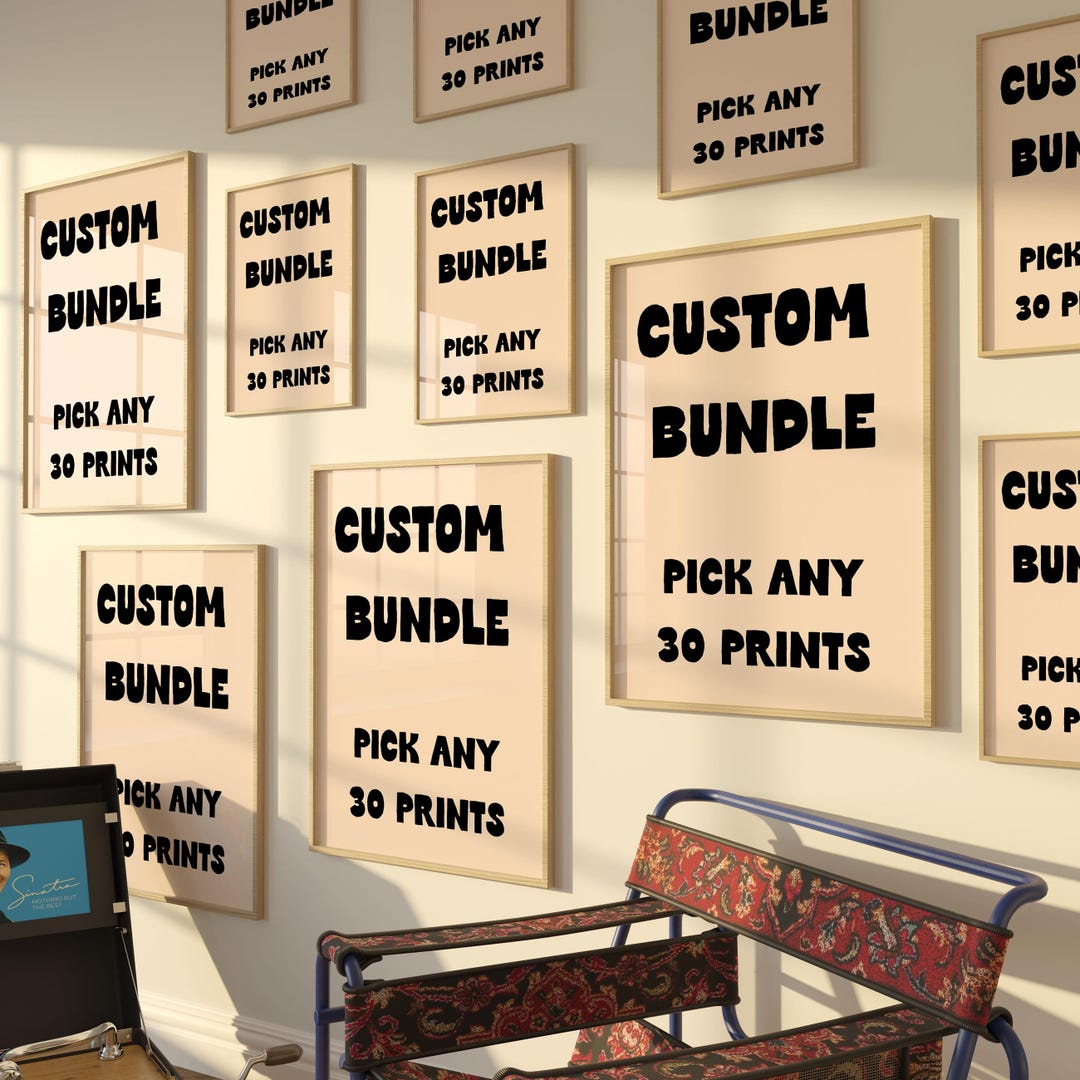 Custom Print Bundle: Pick Any 30 Prints (digital Download) - Etsy