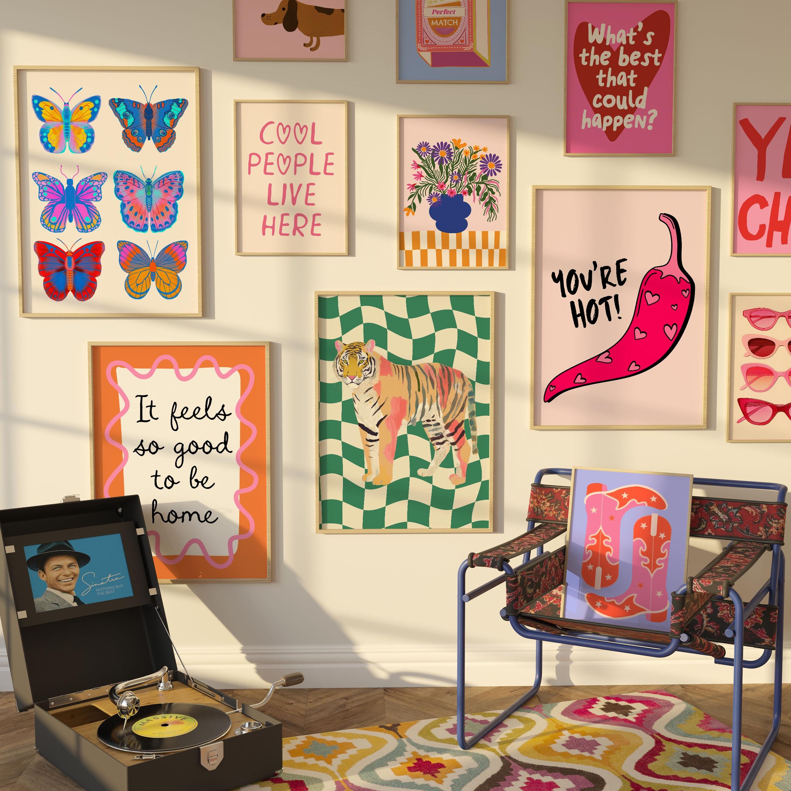 Fun Gallery Wall Art Bundle, 12 Art Prints, Eclectic Bundle Set ...