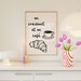 Un Croissant Et Un Cafe Art Print, Trendy Wall Art, Croissant Print ...