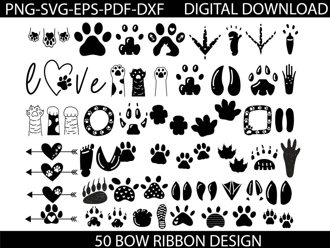 Paw Print Svg, Dog Paw SVG, Dog Svg, Paw Svg, Animal Paw Svg, Cat Paw ...