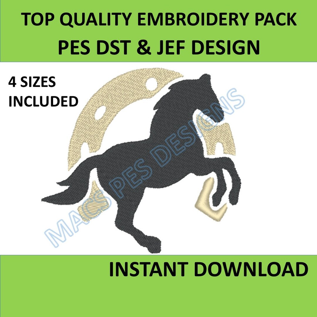 Horseshoe Embroidery Design, Horseshoe Embroidery Pattern for ...