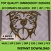 Dogs Puppies 450 PES Designs Machine Embroidery Files Instant Download ...
