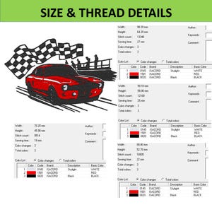 Race Car Embroidery Design, Racing Car Embroidery Design, Machine ...