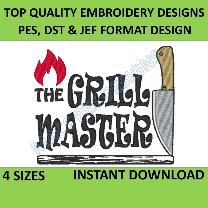 Grill Embroidery - Etsy