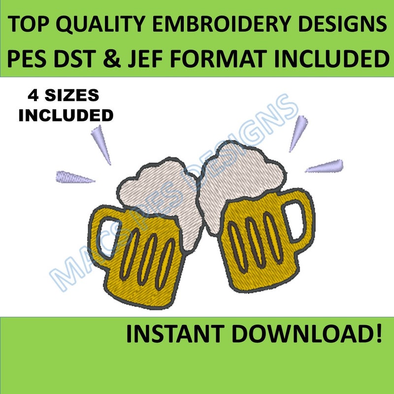 Beer Embroidery - Etsy