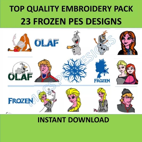 Frozen Embroidery - Etsy
