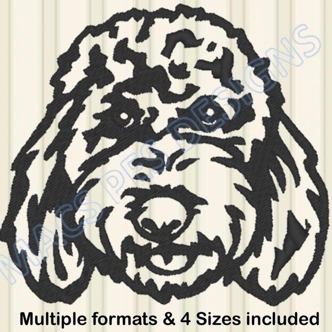 Labradoodle Dog Embroidery Designs, Machine Embroidery Pattern ...