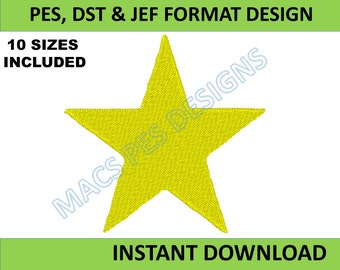 Mini Star Embroidery Design, 20 Sizes, Mini Star Machine Embroidery ...