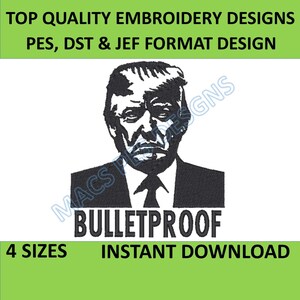 Donald Trump 2024 Machine Embroidery Design Make America Great Again ...