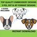 Dogs Puppies 450 PES Designs Machine Embroidery Files Instant Download ...