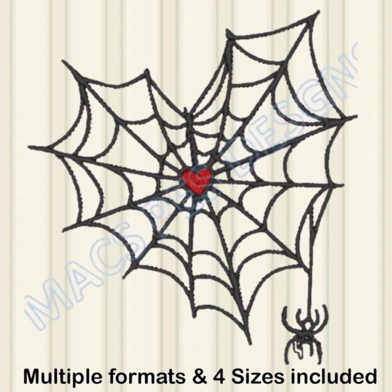 Spider Web Heart - Etsy