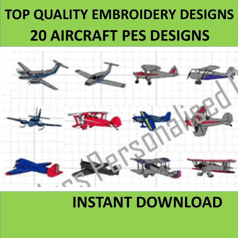 Aircraft Aeroplane Aviation PES Designs Machine Embroidery - Etsy