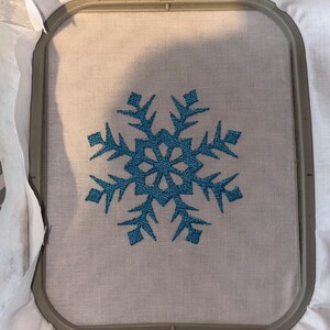 Snowflake Digital Embroidery Design, Snowflake Machine Embroidery ...
