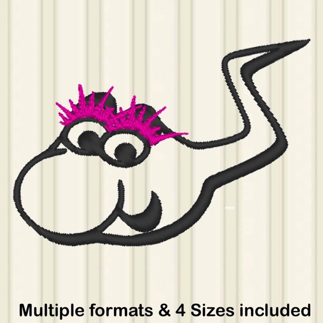Female Sperm Rude Embroidery Design PES JEF DST Funny Embroidery ...