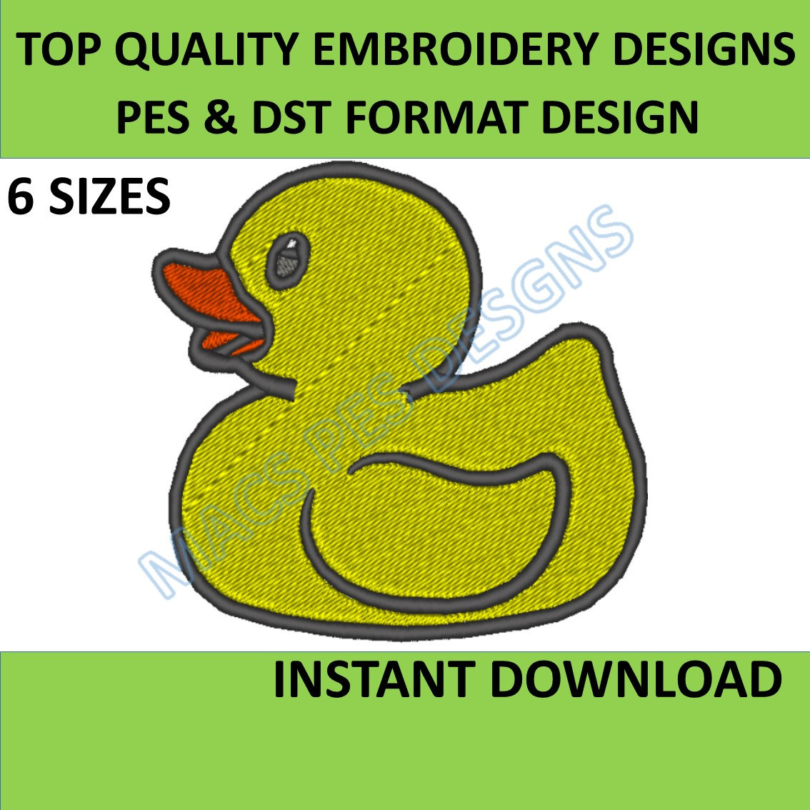 MINI Rubber Duck Embroidery Designs, Duck Embroidery Design, Machine ...